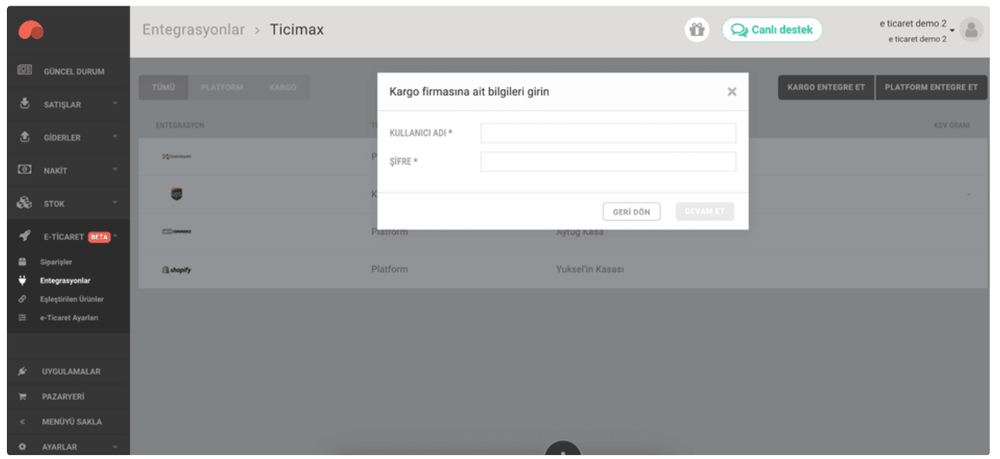 Api bilgileri nasıl alınır ve Paraşüt e-Ticaret'e nasıl bağlanır? - Paraşüt